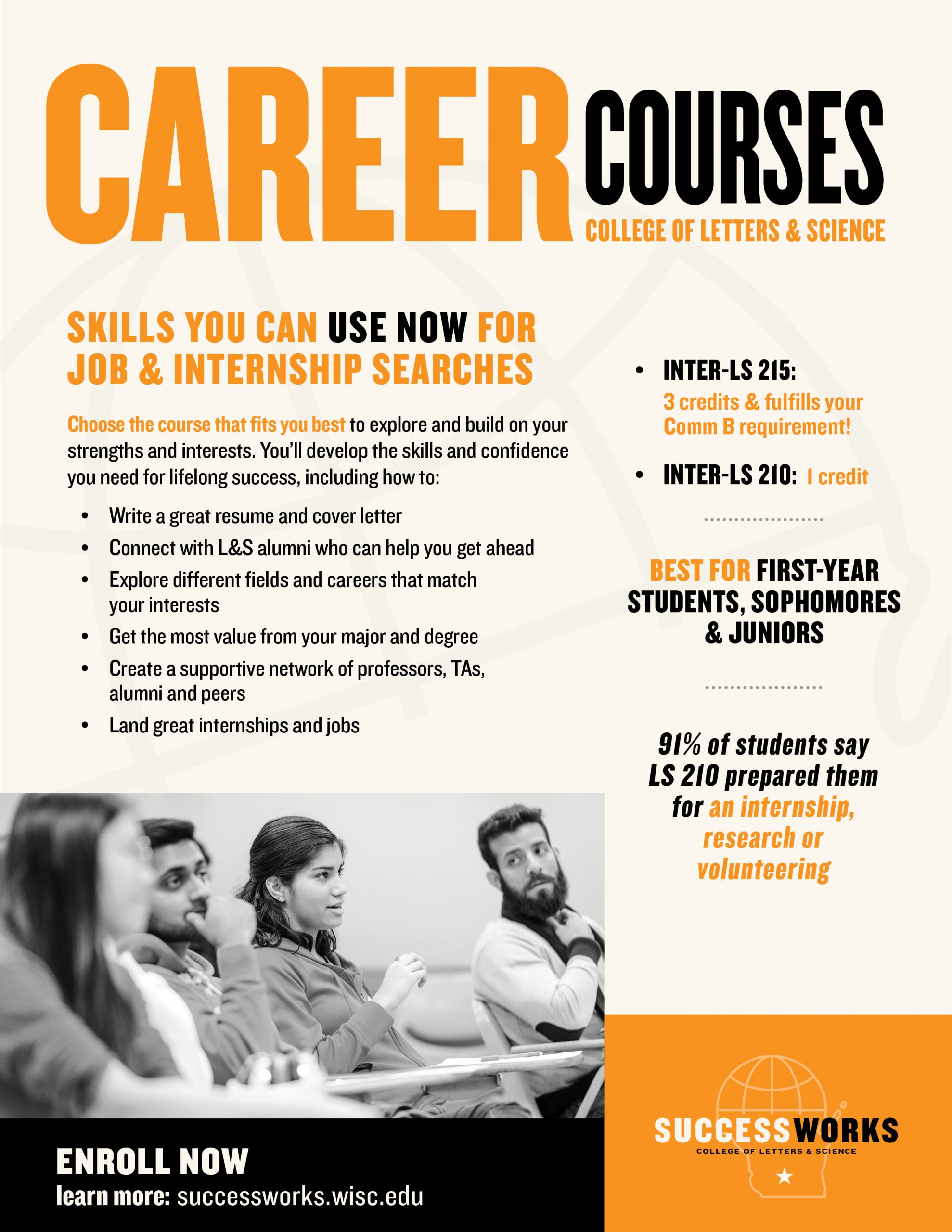 Career Courses: Inter-LS 210 & Inter-LS 215 – SuccessWorks – UW–Madison