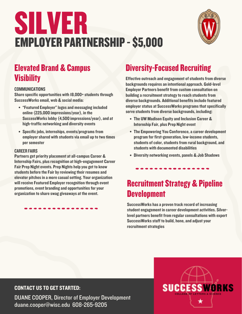 Employer Partnership Program – SuccessWorks – UW–Madison